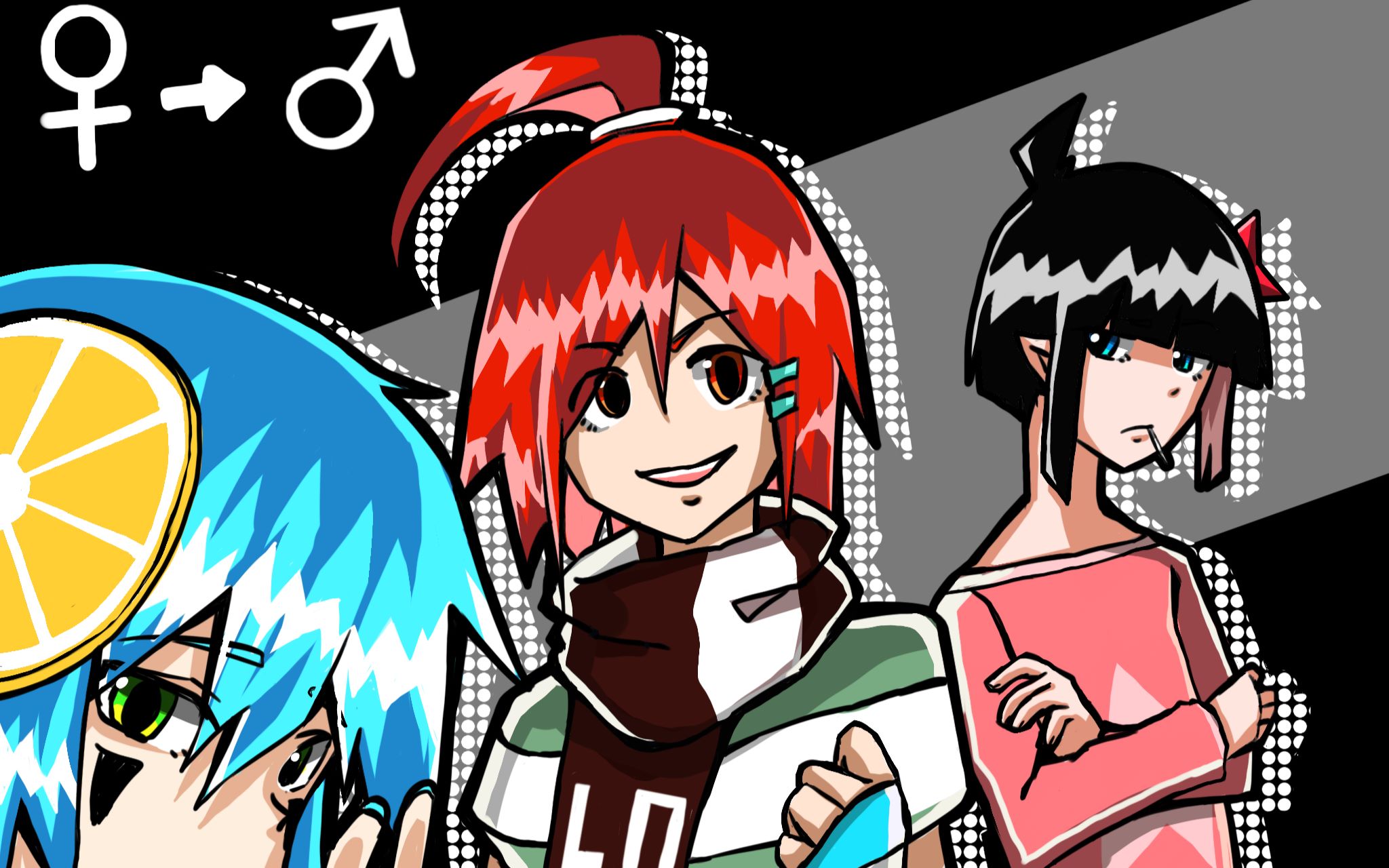 【凹凸世界绘画过程】女孩→男孩