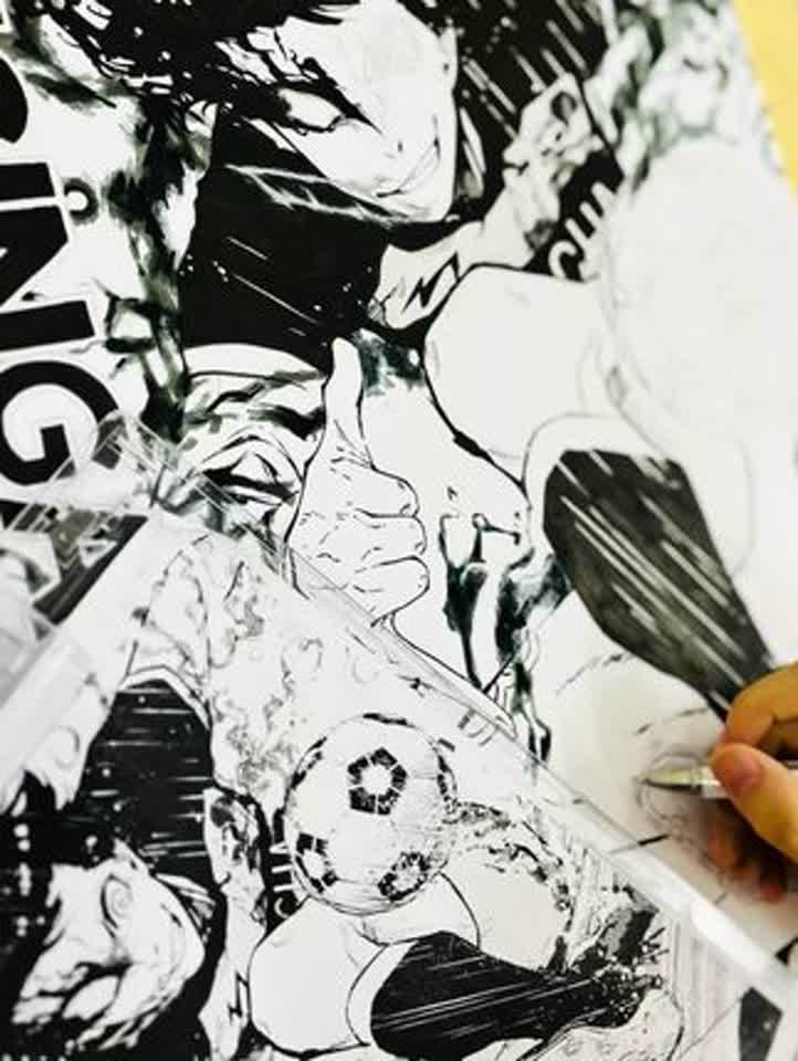 . #黑白线描画 #动漫人物绘画 #素描漫画 #动漫手绘 #黑白铅笔漫画