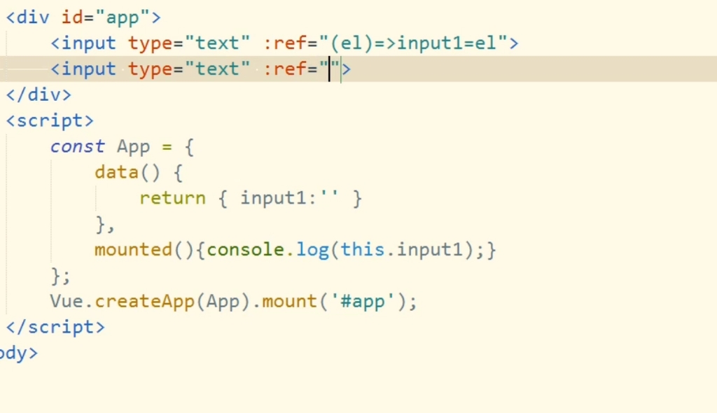 vue-ref函数模板引用