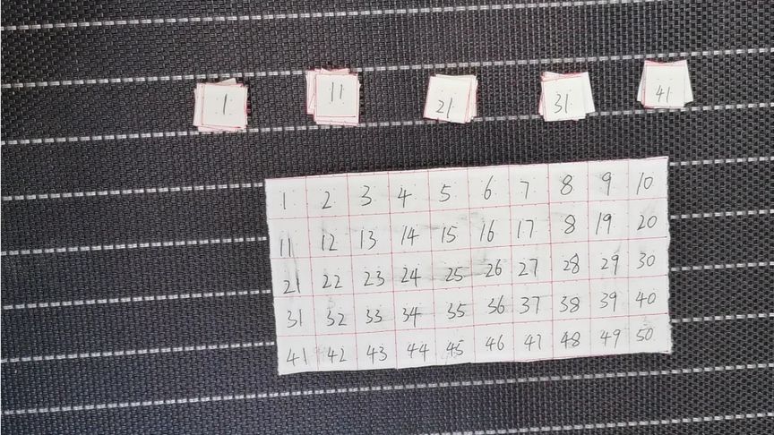 蒙特梭利数学—学习1-50的数字及数名。