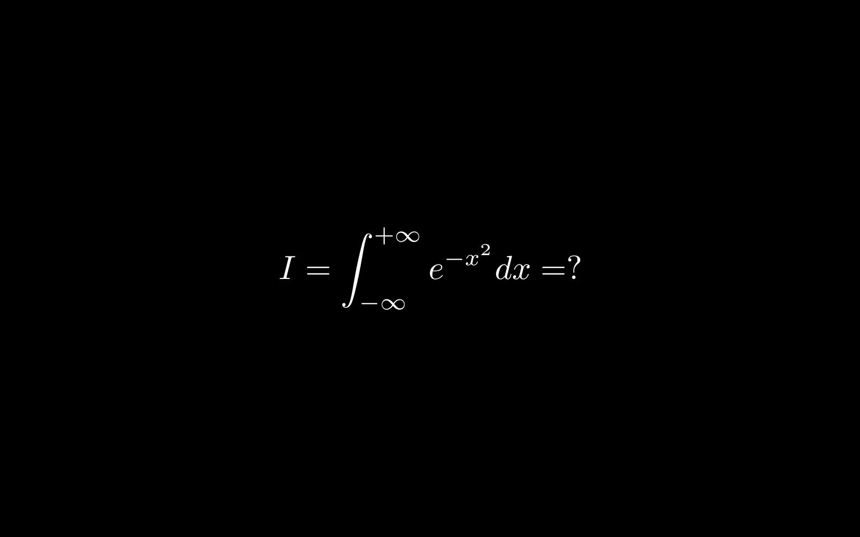 [manim]个人小动画:高斯积分计算