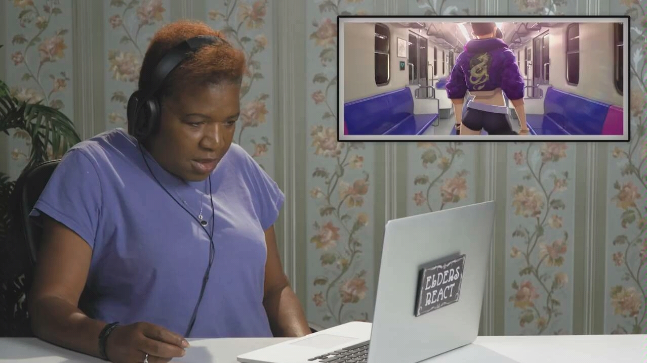 [无字幕]Elders React外国老人们对英雄联盟K/DA女团皮肤宣传视频的...