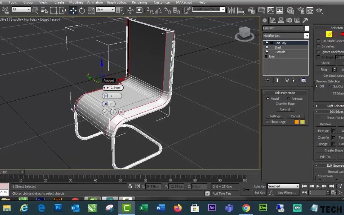 3DMax 教学:椅子建模 3DS Max 教程