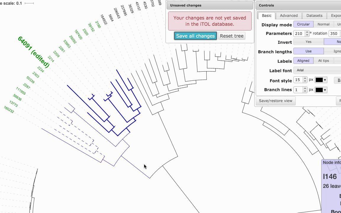 TOL进化树在线美化工具官方教程