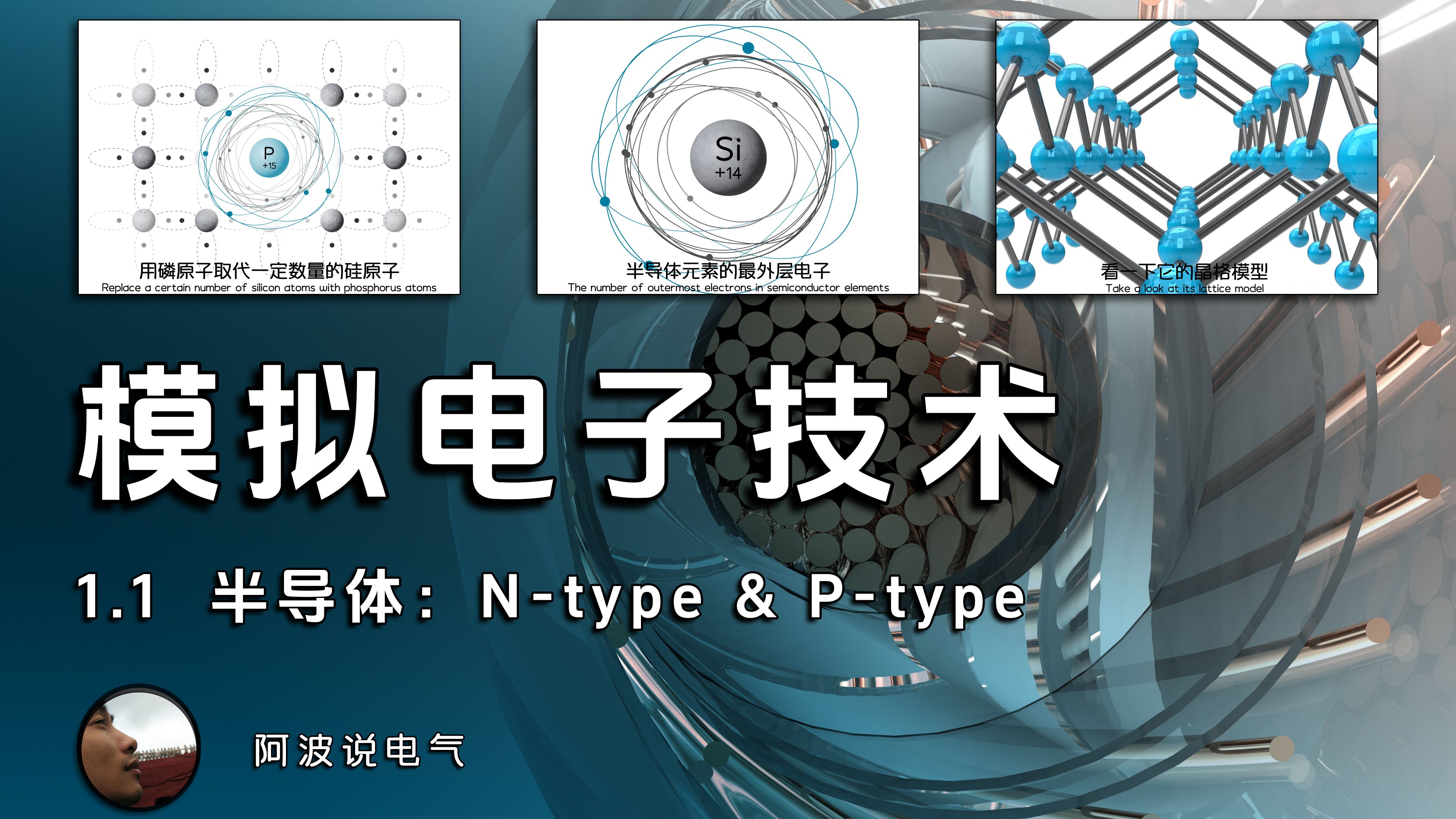 半导体:原子模型、硅晶体、N型、P型半导体