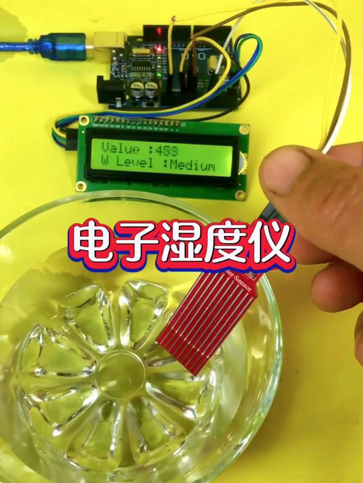 开发板diy电子湿度仪,效果非常的不错 开发板diy电子湿度仪,效果非常...