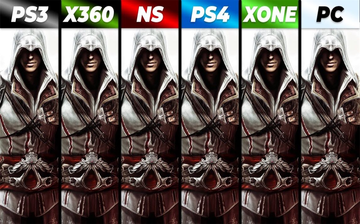 《刺客信条2》 PS3/Xbox 360 vs NS vs PS4/XB1 vs PC 游戏画面对比 ...