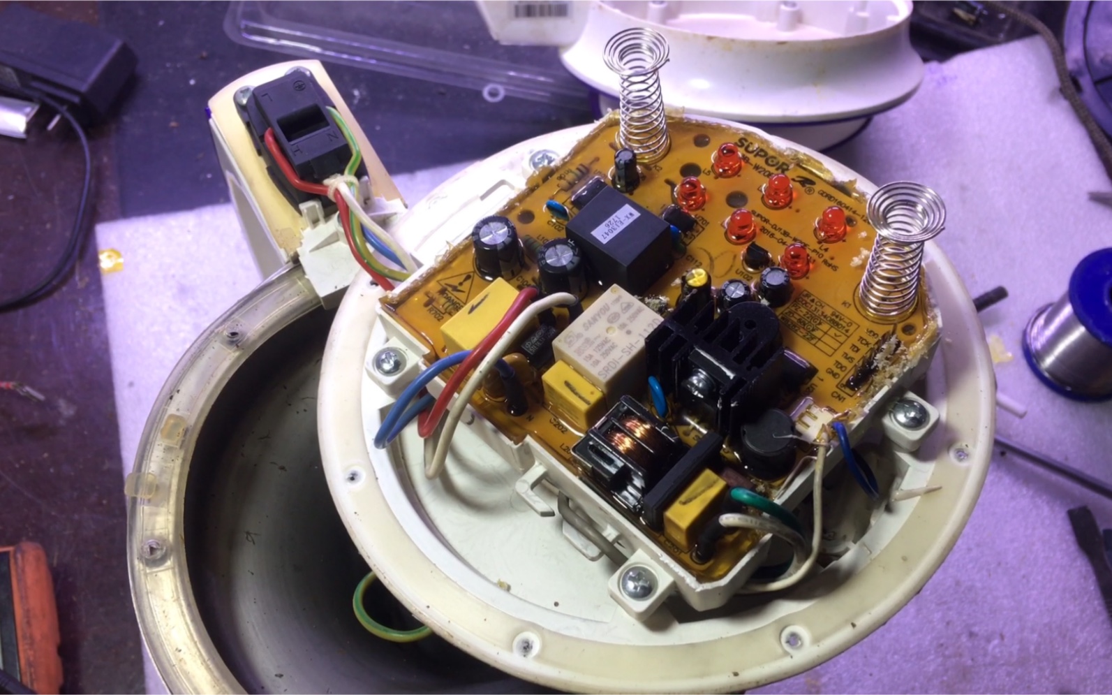 豆浆机电机不转,师傅手把手教你检查,修好很简单