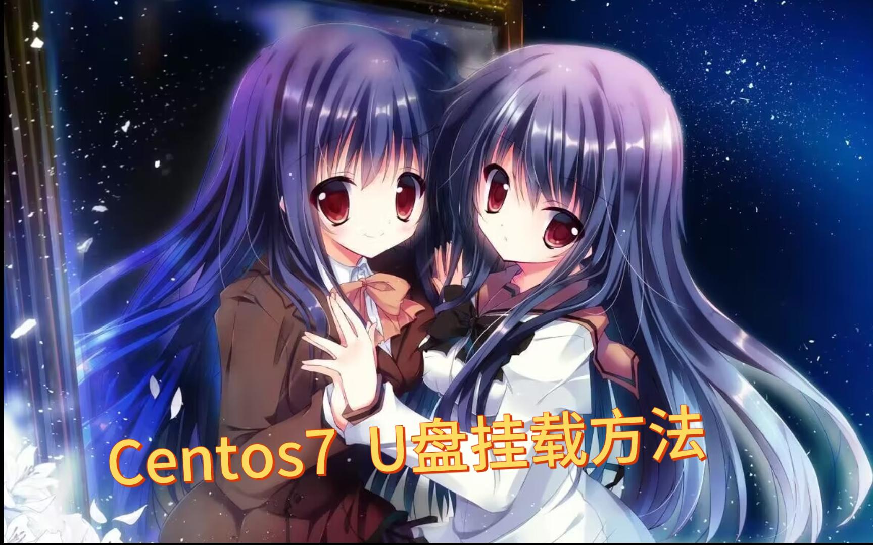 【Linux】Centos7 超详细u盘挂载方法