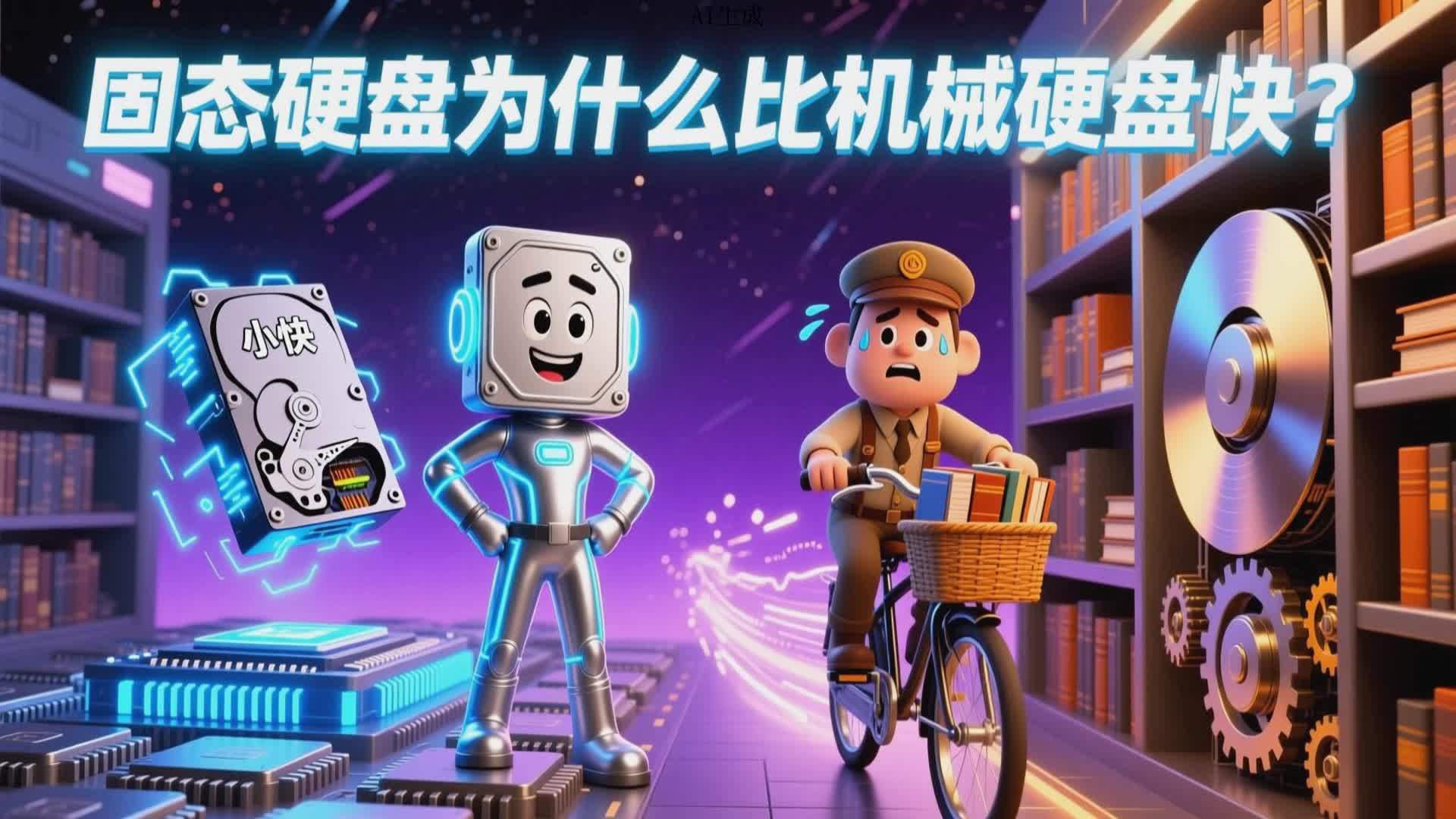 固态硬盘为何快?对比机械硬盘,差距有多大?看完才懂