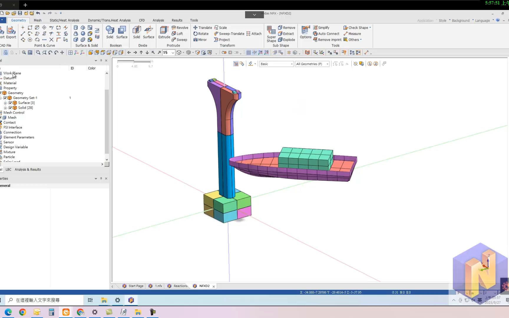 Step2-船撞桥墩分析