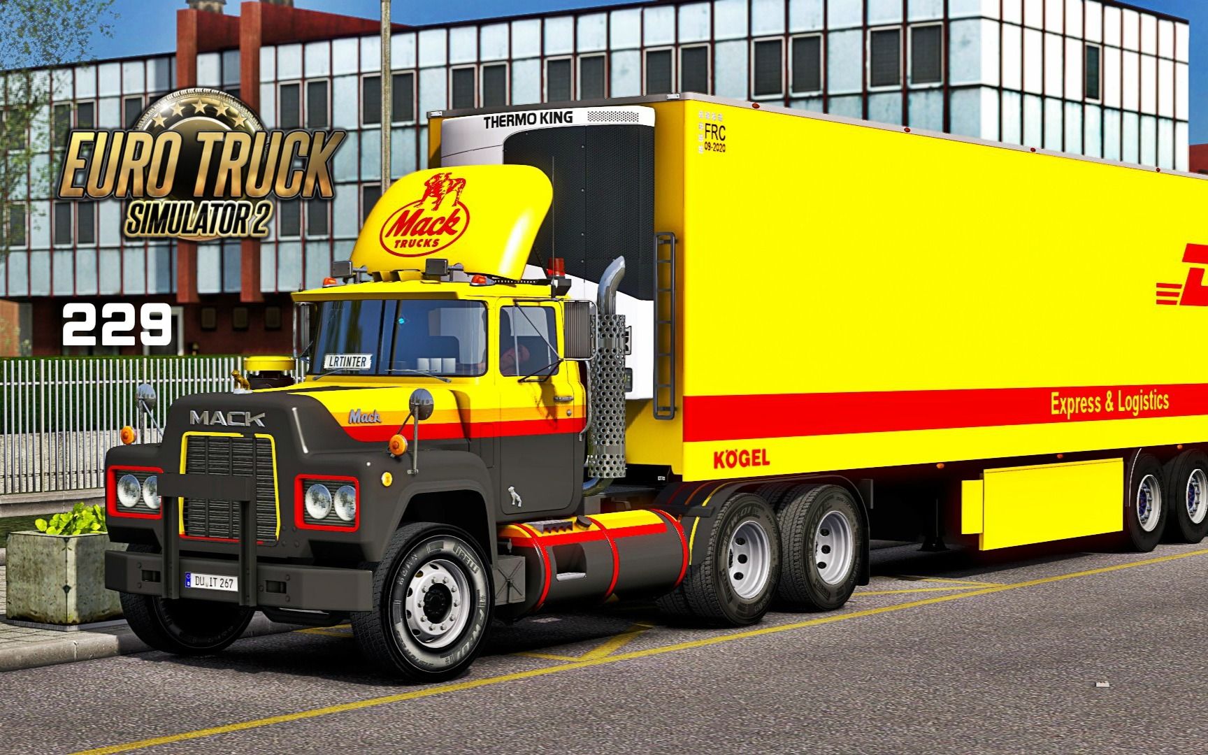 欧洲卡车模拟2 德国司机疯狂囤积卫生纸 马克R600 Euro Truck ...
