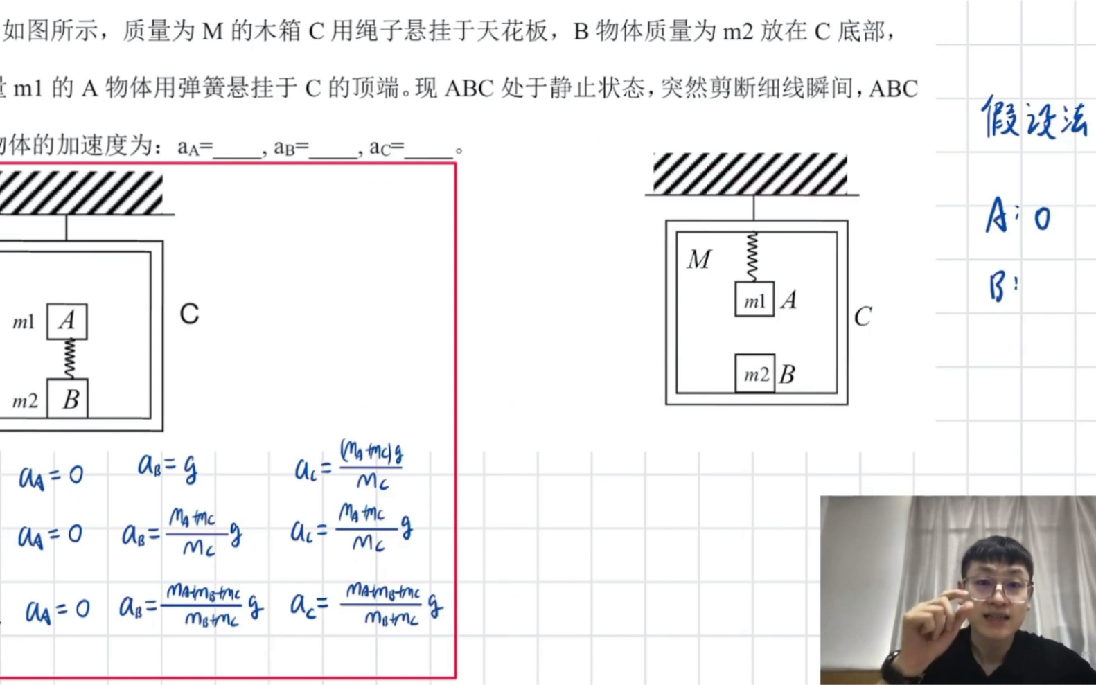 牛顿定律——瞬时加速度