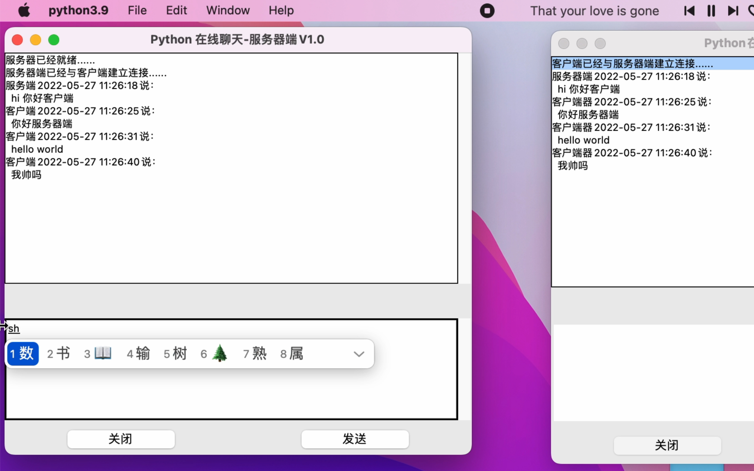 python在线聊天程序