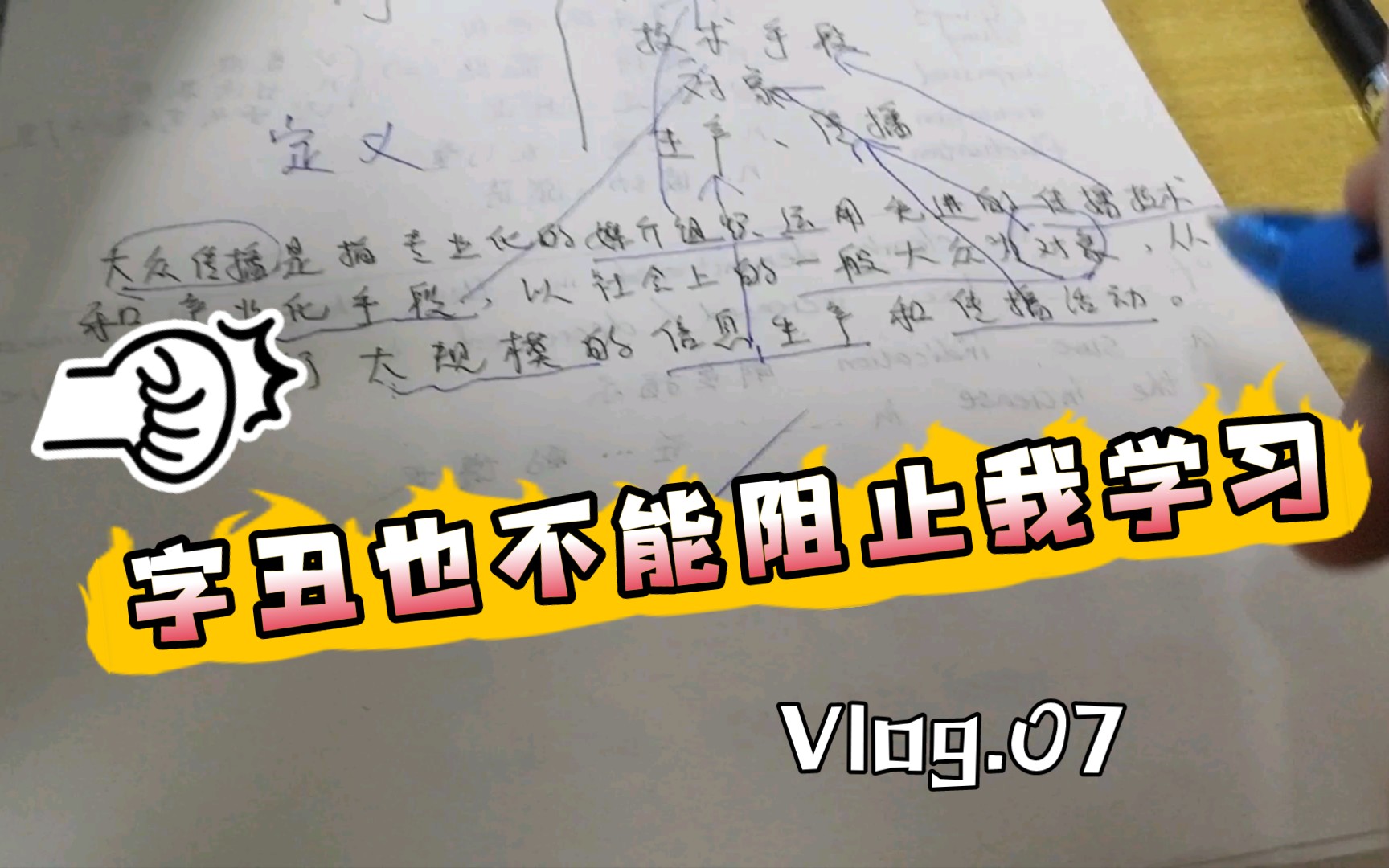 【关键词提炼法】字丑也不能阻止我默写大众传播的定义