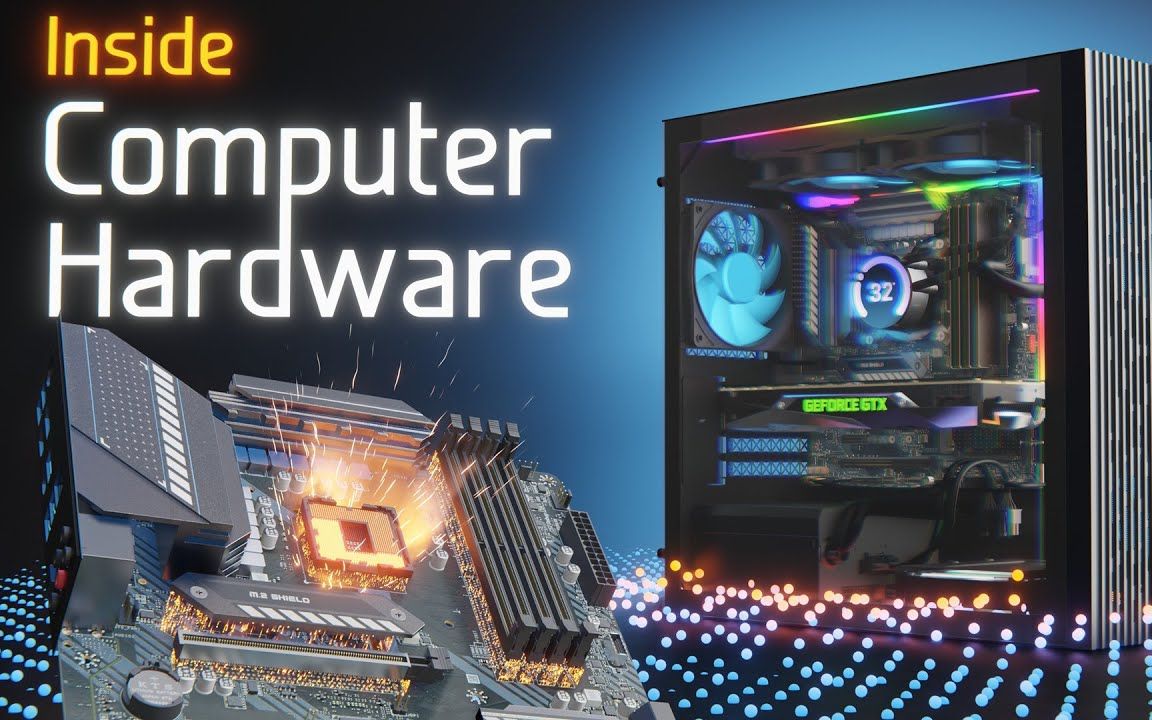 纳米级3D特效!计算机硬件结构【降维】拆解!| 中英字幕