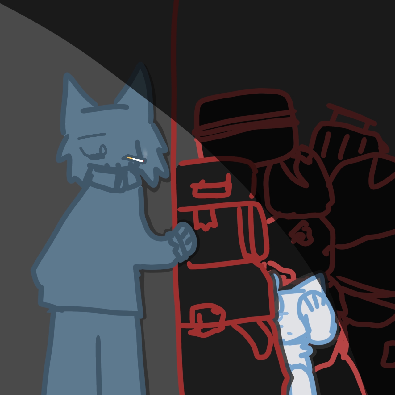 [动画短片/治愈]school rooftop