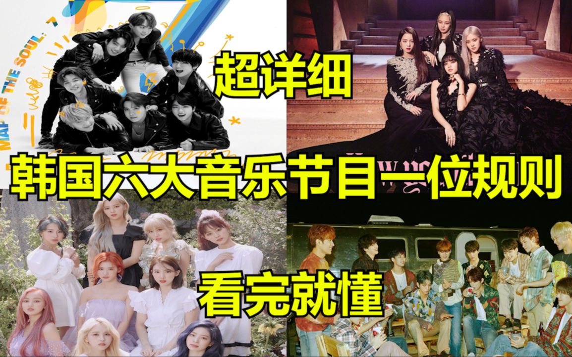 超详细介绍韩国六大音乐节目一位规则,看完就懂!