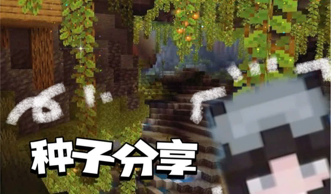 国际版mc种子分享!超大溶洞紫水晶矿洞猪灵堡垒三座海底神殿丛林...