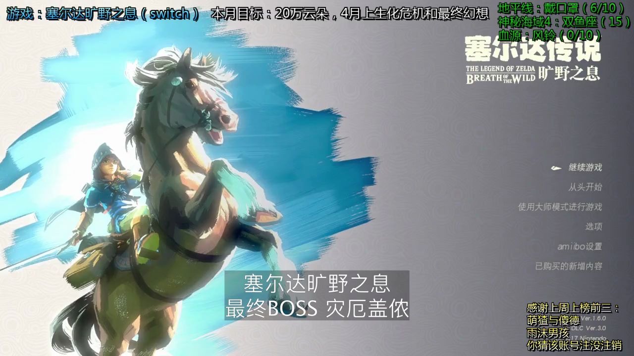 【塞尔达】 最终BOSS 灾厄盖侬 攻略