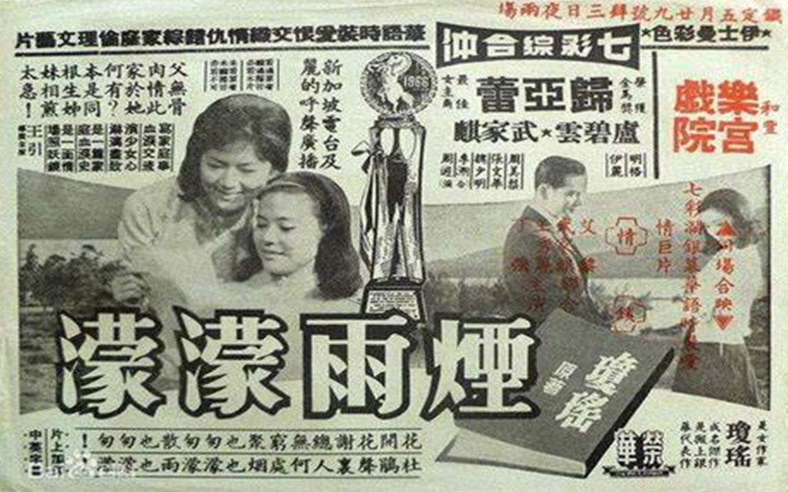 1965年归亚蕾版《烟雨濛濛》依萍结局