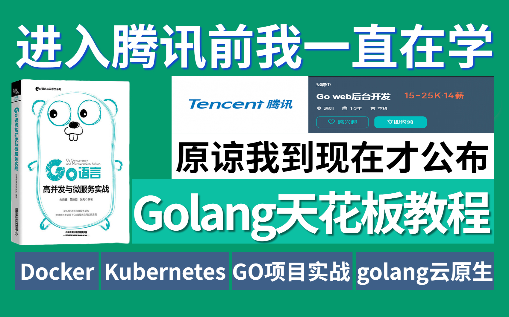 ...【Golang云原生/Docker/K8s/Devops】教程天花版,没有之一,建议收藏!