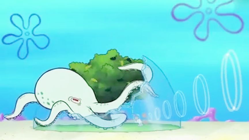 海绵宝宝:比奇堡生物原型,痞老板是远古生物,章鱼哥少两根爪子