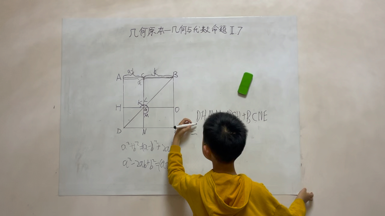几何原本第二卷 几何与代数 命题II.7—完全平方公式的几何证明
