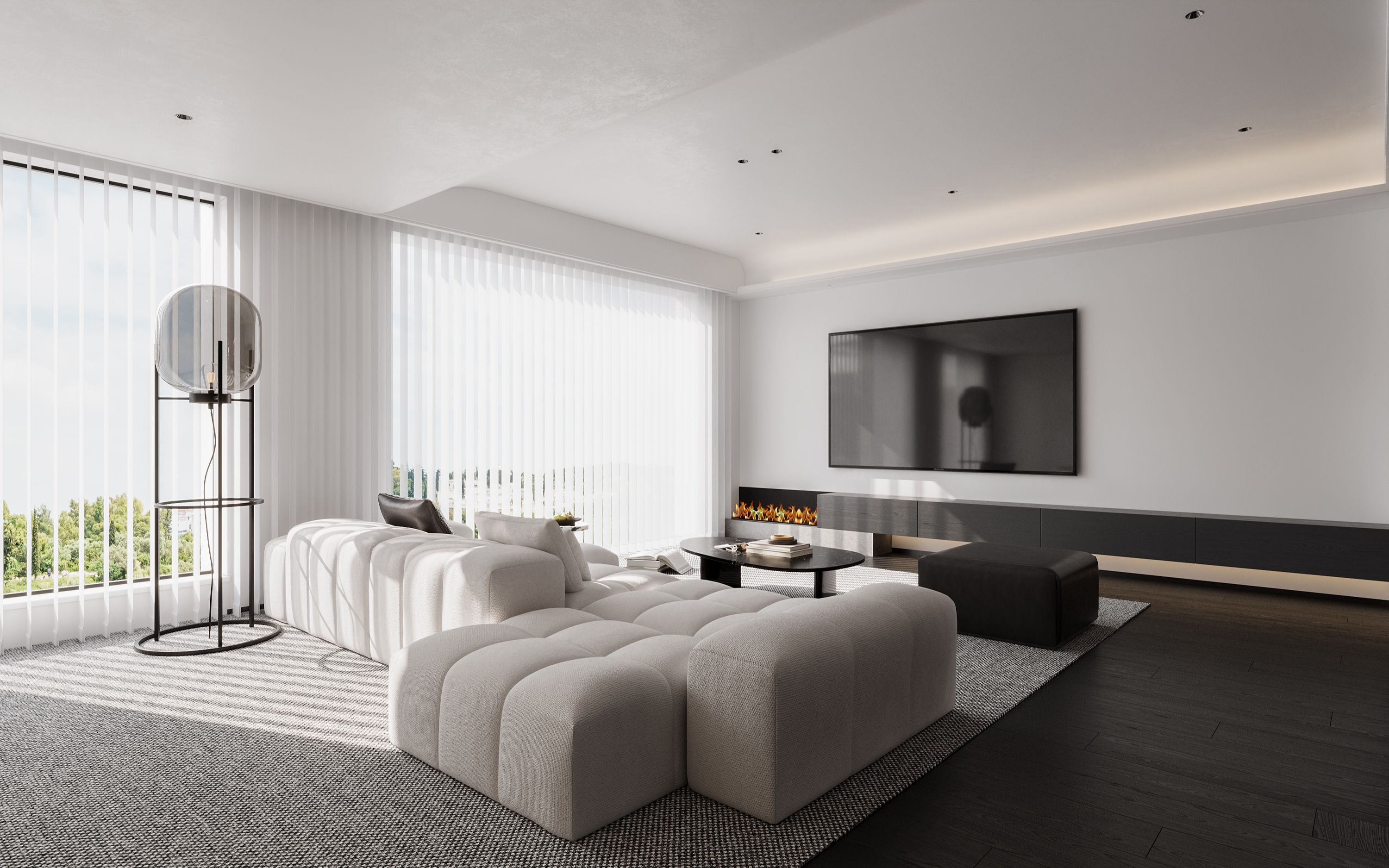 corona 色彩明暗调性在黑白灰风格中的应用。vray 3dmax