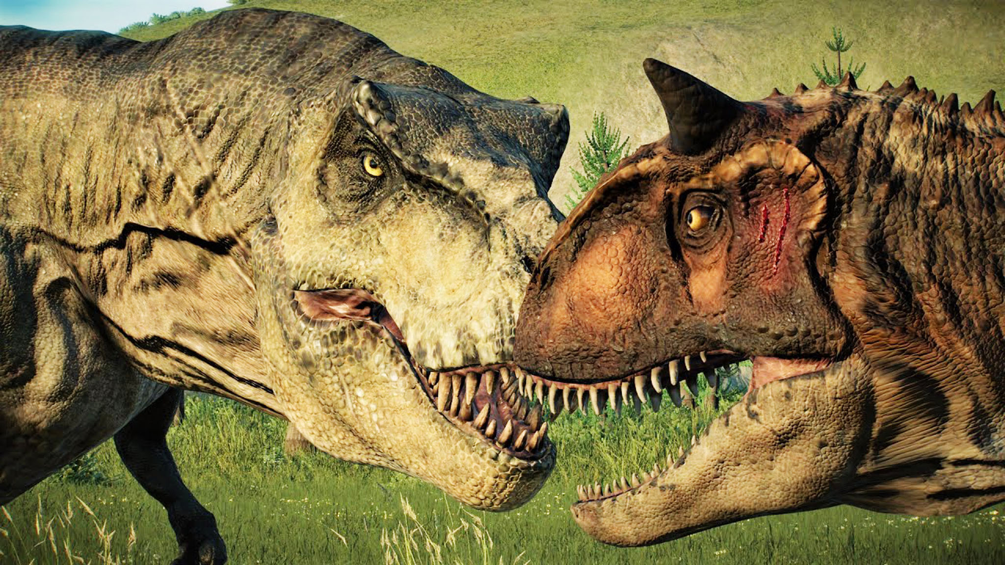 REXY 霸王龙 VS TORO 食肉牛龙 ~ 侏罗纪世界进化 2 代_游戏推荐