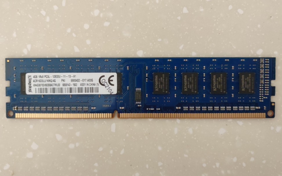 【测评】Kingston金士顿DDR3L 1600 4GB单面颗粒台式电脑内存条