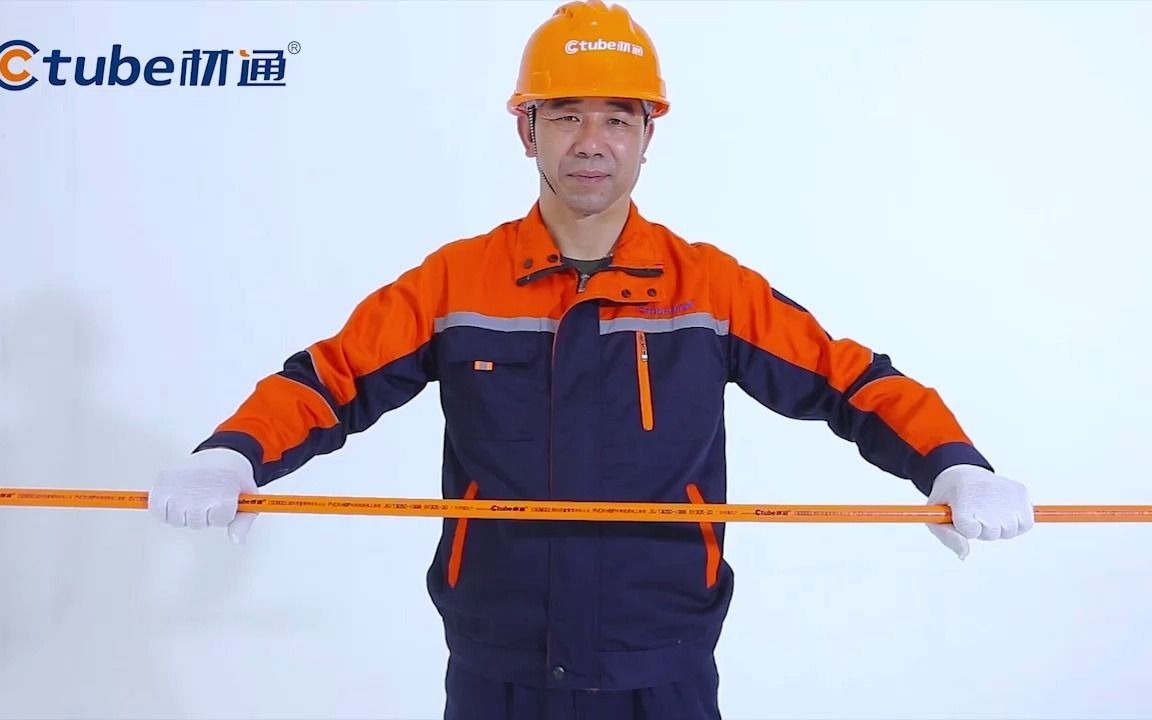 材通PVC穿线管连续折弯不断裂测试抗压性