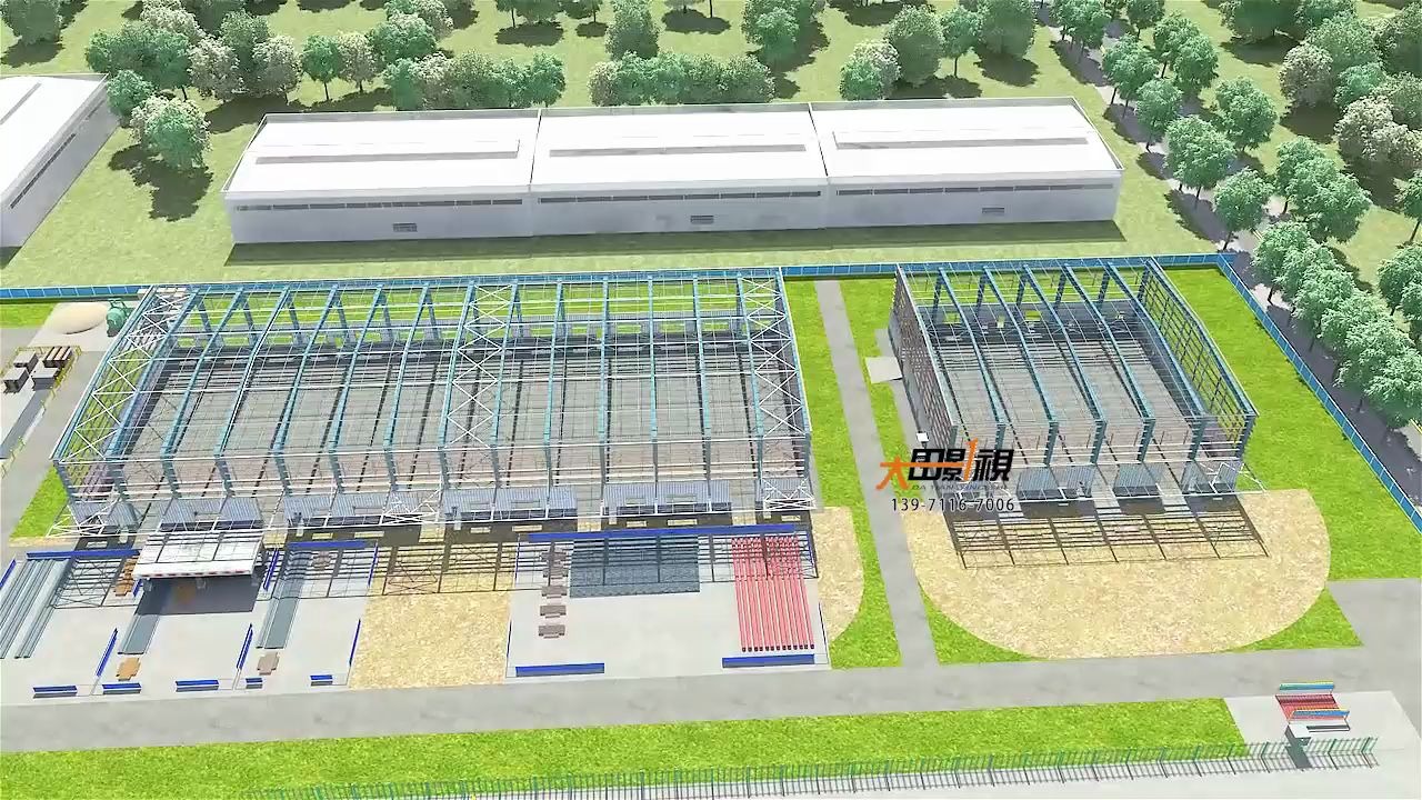 建筑投标动画 投标流程动画 投标BIM动画 投标三维动画 厂房投标动画 ...