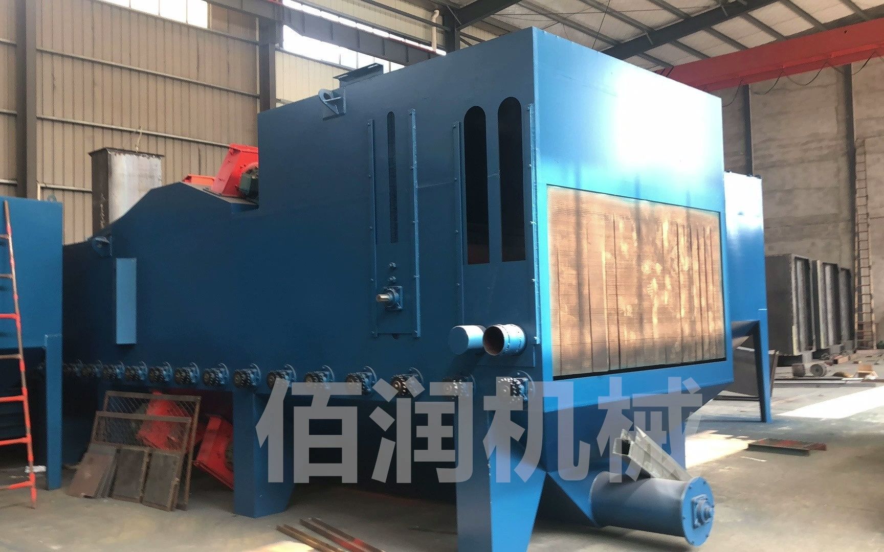 q6912辊道通过式抛丸机 盐城佰润机械厂家定制