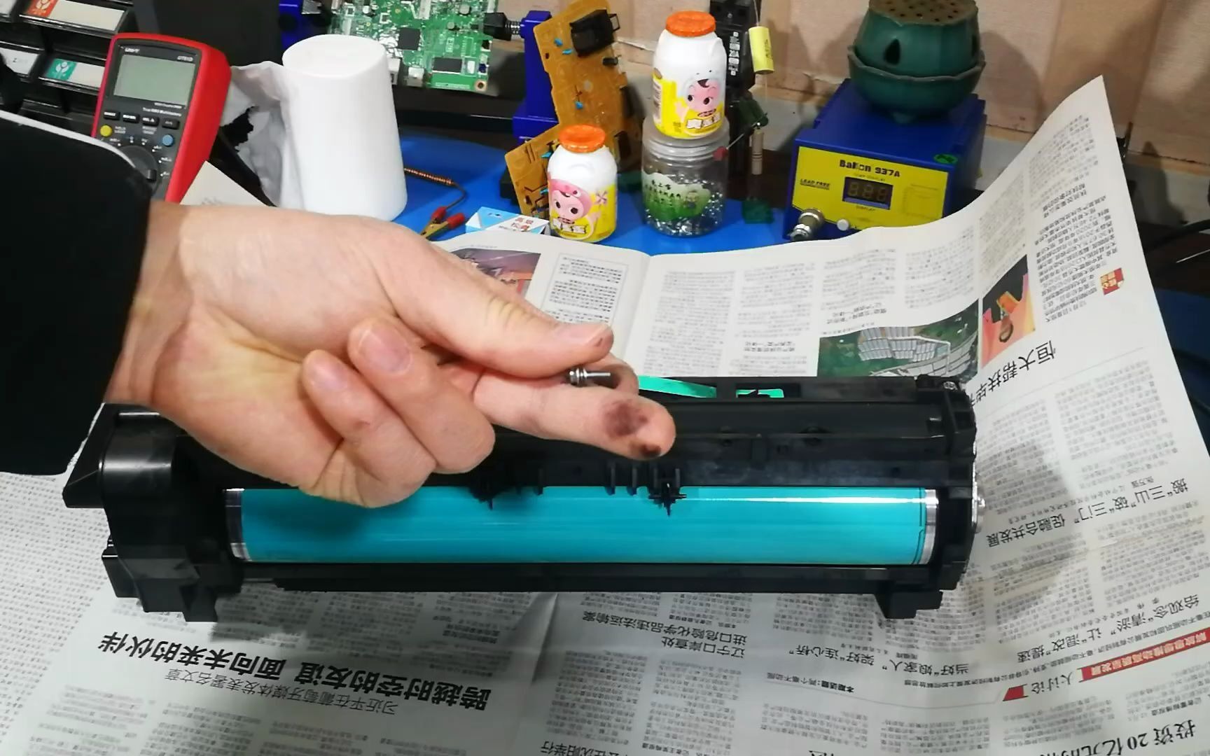 理光MP5002复印机出现黑线,你知道更换哪些配件能够完美解决