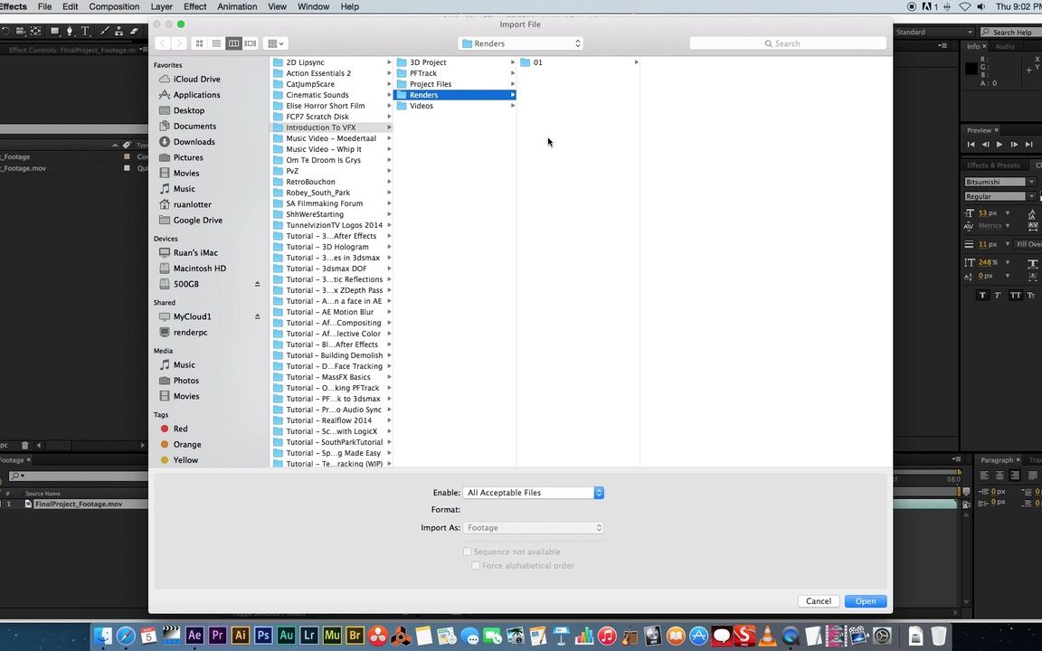 043:三维特效实景合成AE教程 AE PFTrack 3ds Max-将元素带入后期...