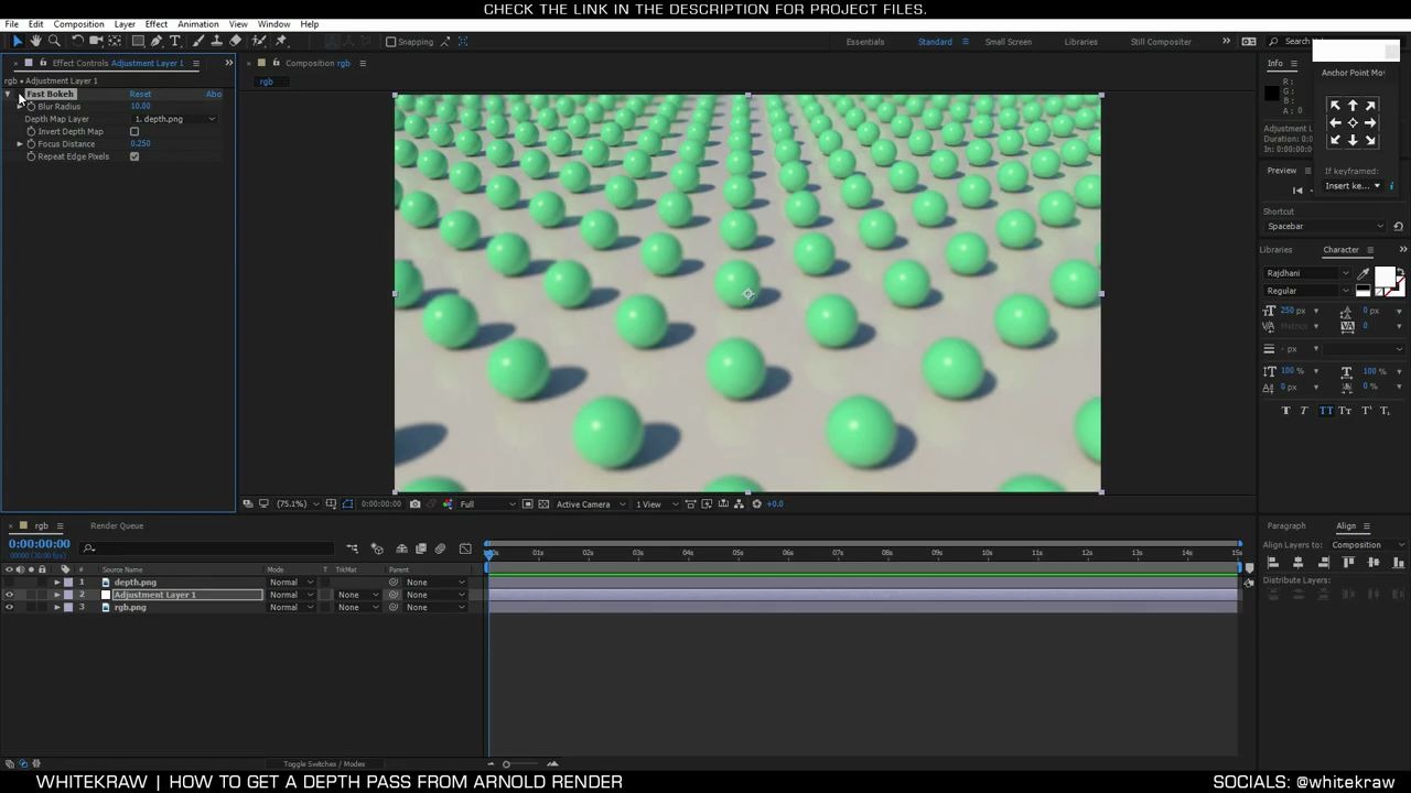 【C4D&Arnold教程】如何在AE中合成C4D中渲染Arnold渲染器的 Z...