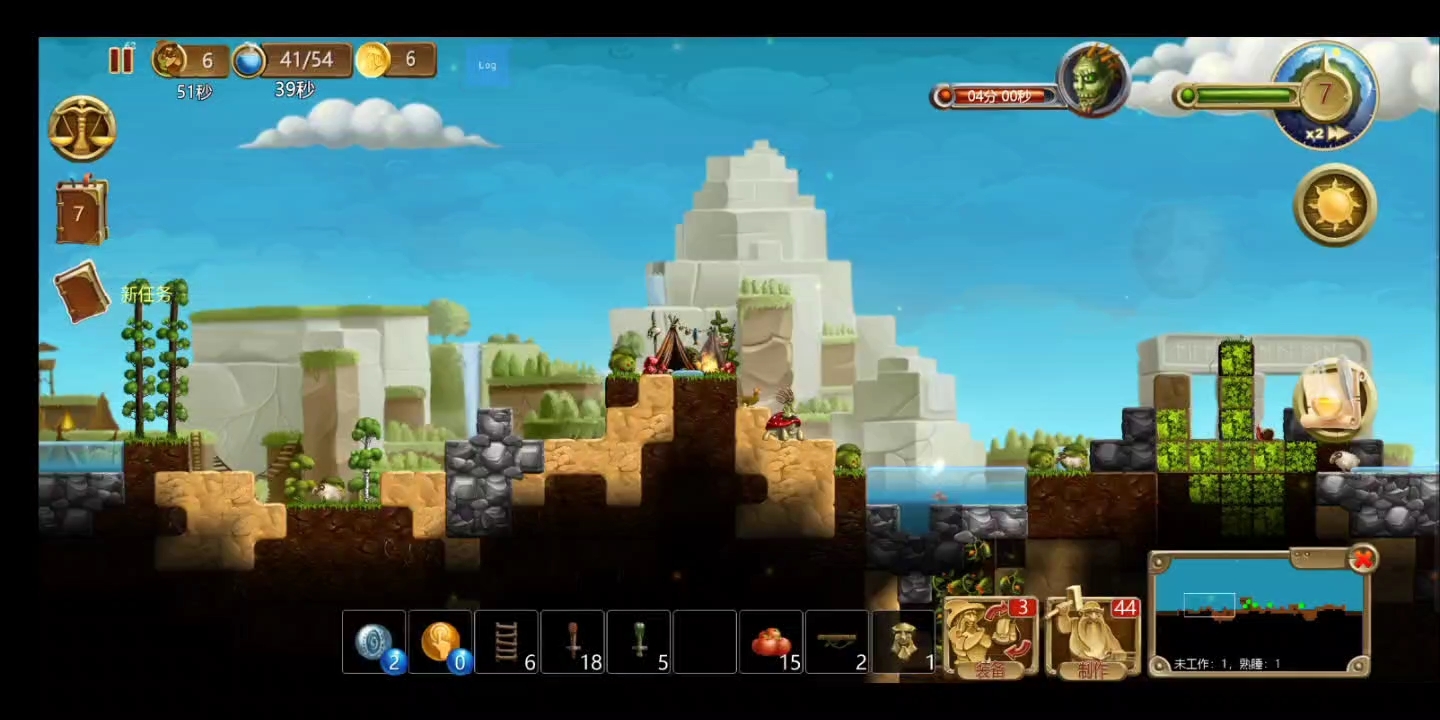 矮人世界—游戏实况“教学”第二期∶打劫哥布林营地,发现巨大矿脉!