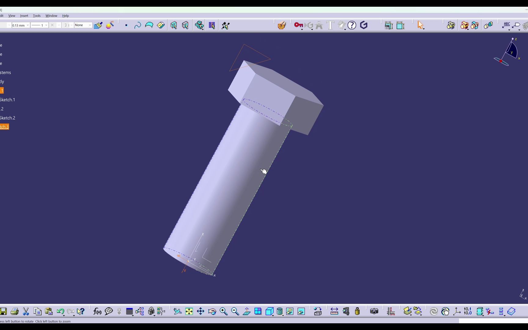CATIA_外螺纹建模做法练习(参数仅为演示)