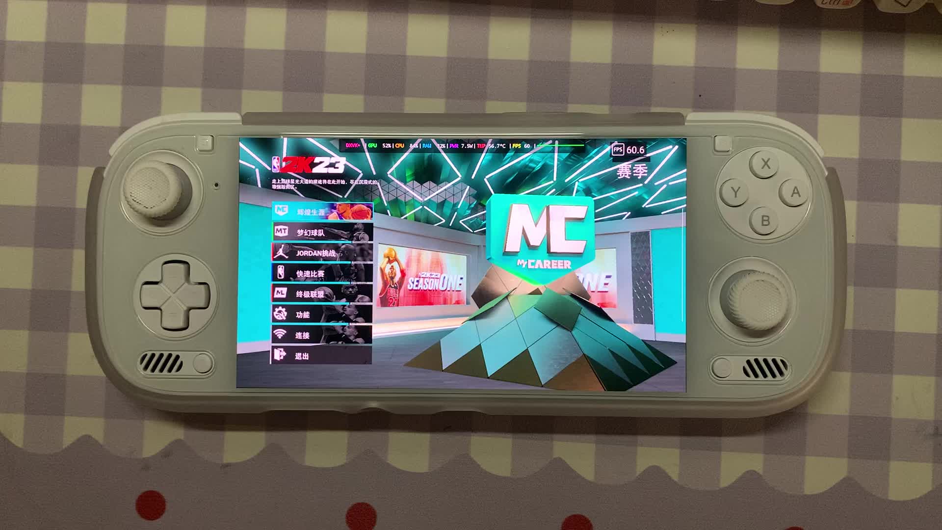 奥丁3安卓掌机盖世模拟器玩NBA2K23,60帧? 默认设置即可,或者参考...