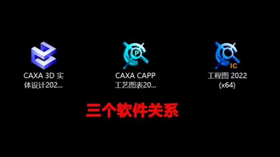 CAXA电子图板、实体设计、工艺图表软件间的关系#CAXA