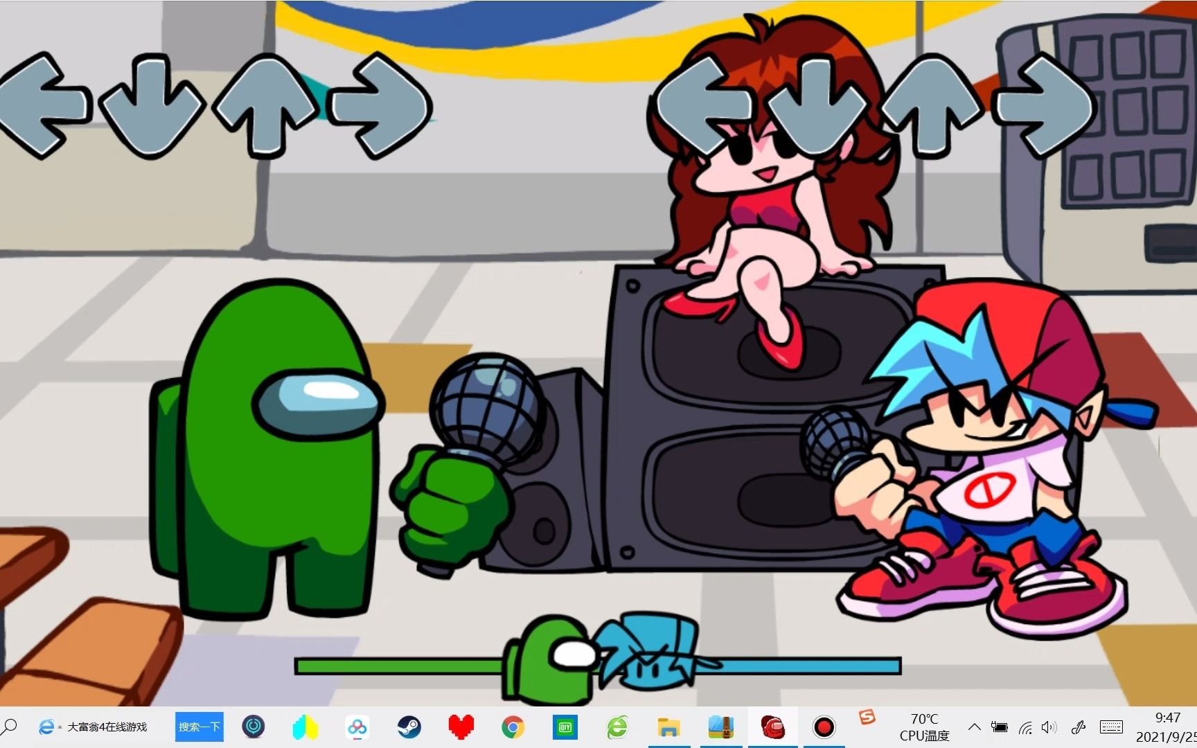 【FNF】MOD 内鬼小绿全阶段困难过关副下载链接