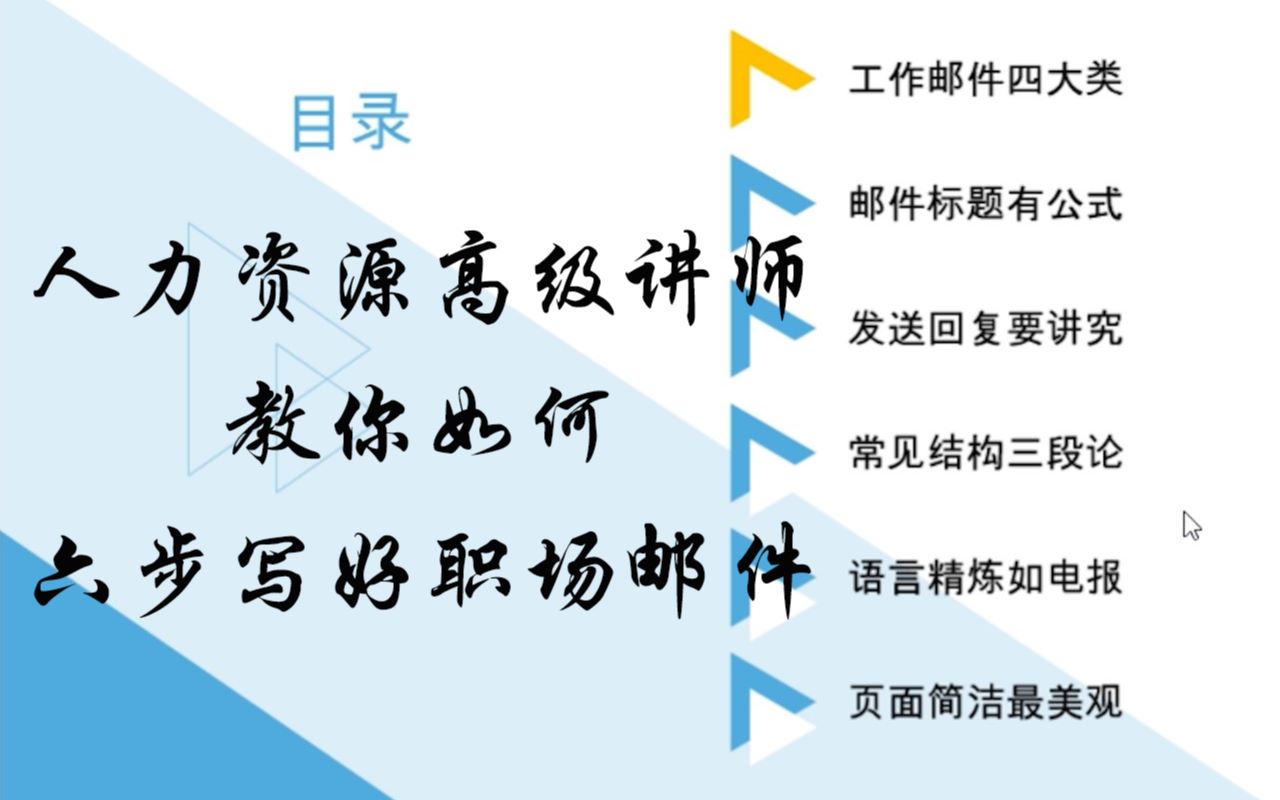 知名企业人力资源高级培训讲师教你如何六部写好职场邮件