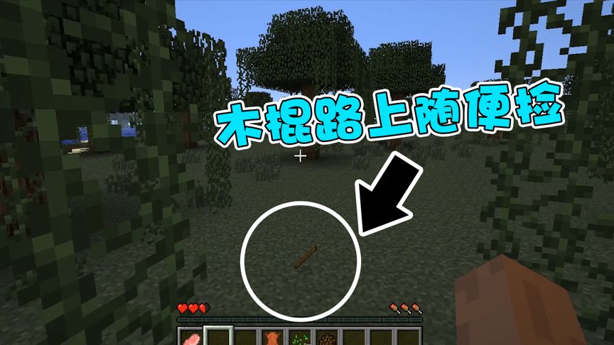 我的世界:木棍在贝爷生存中有多难获取?让我用时间告诉你!