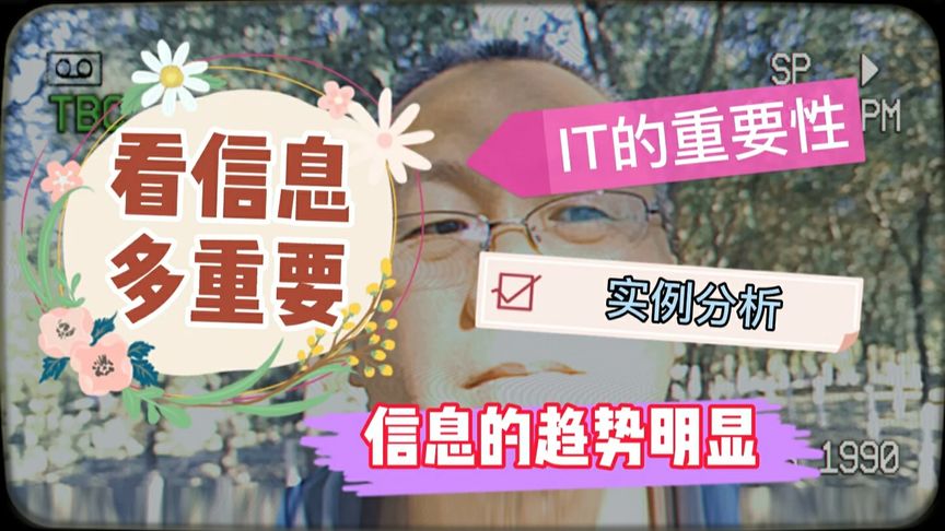 IT信息多么重要,实例分析,信息技术的趋势,抓住机会