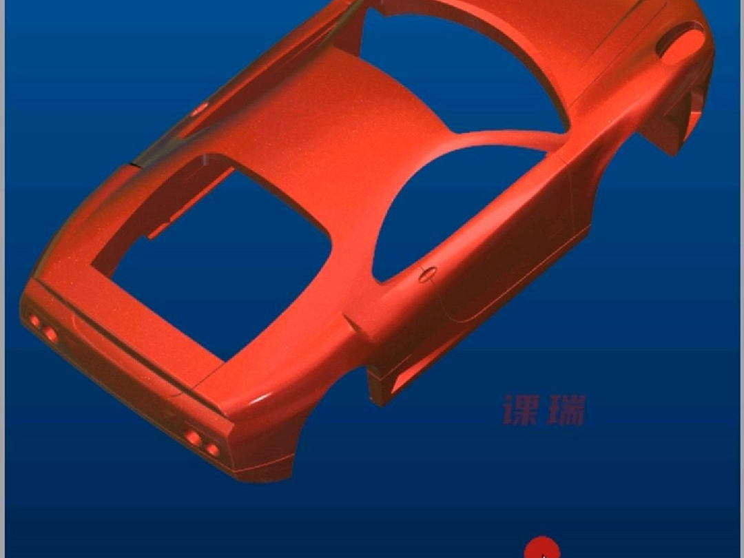 玩具跑车用Creo做三维曲面建模