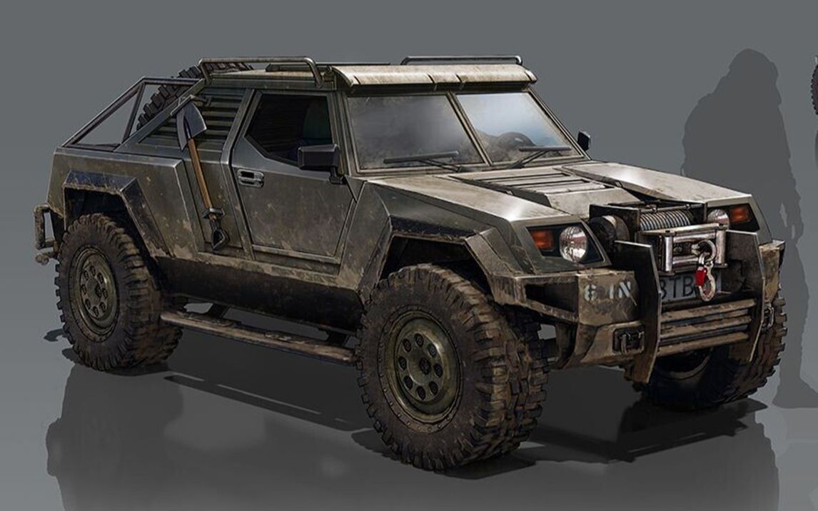 3DMAX教程:装甲汽车游戏场景模型建模讲解