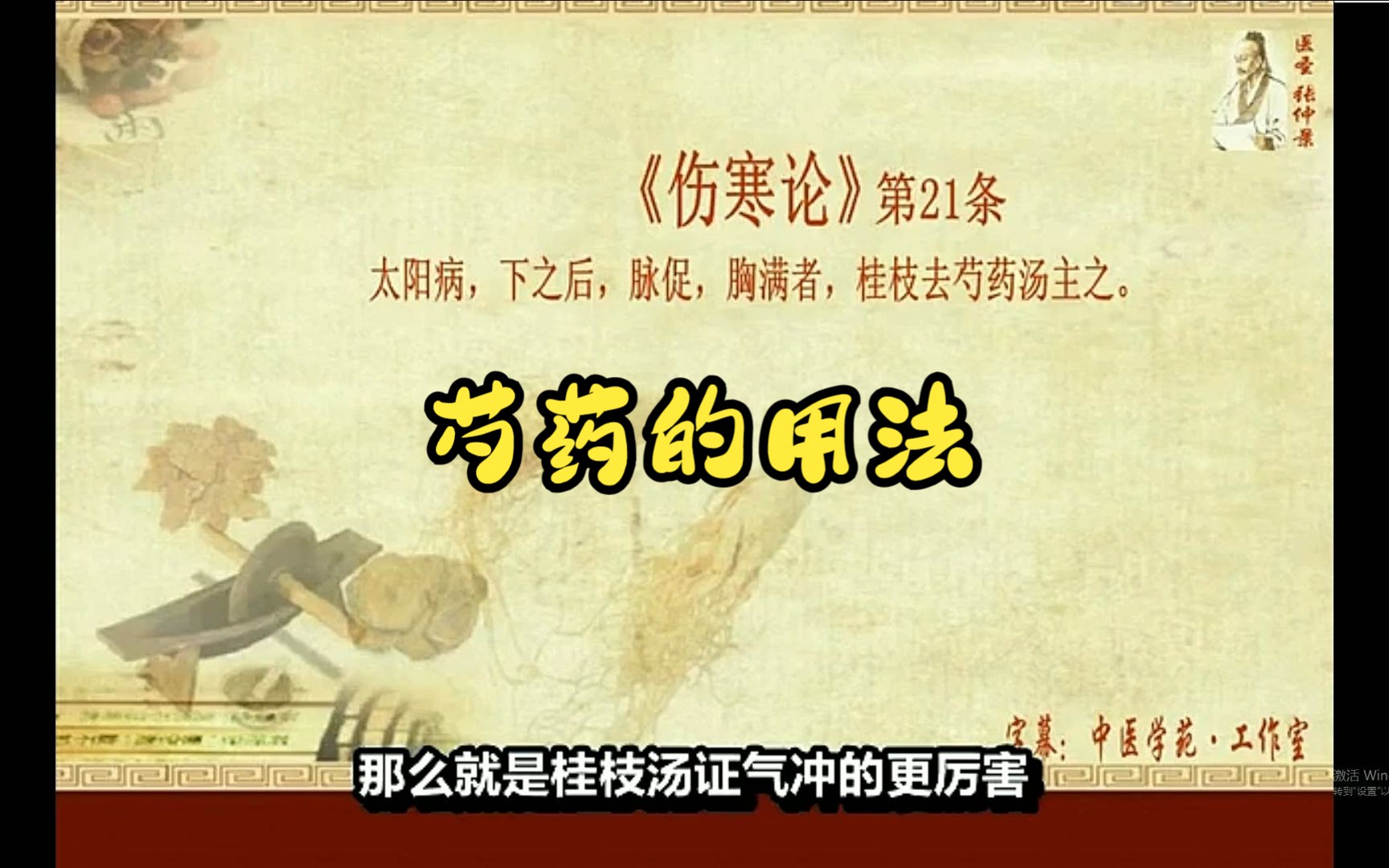 胡希恕老师:芍药的用法,腹虚则去芍药,腹满则加芍药,治肝病时大量用...