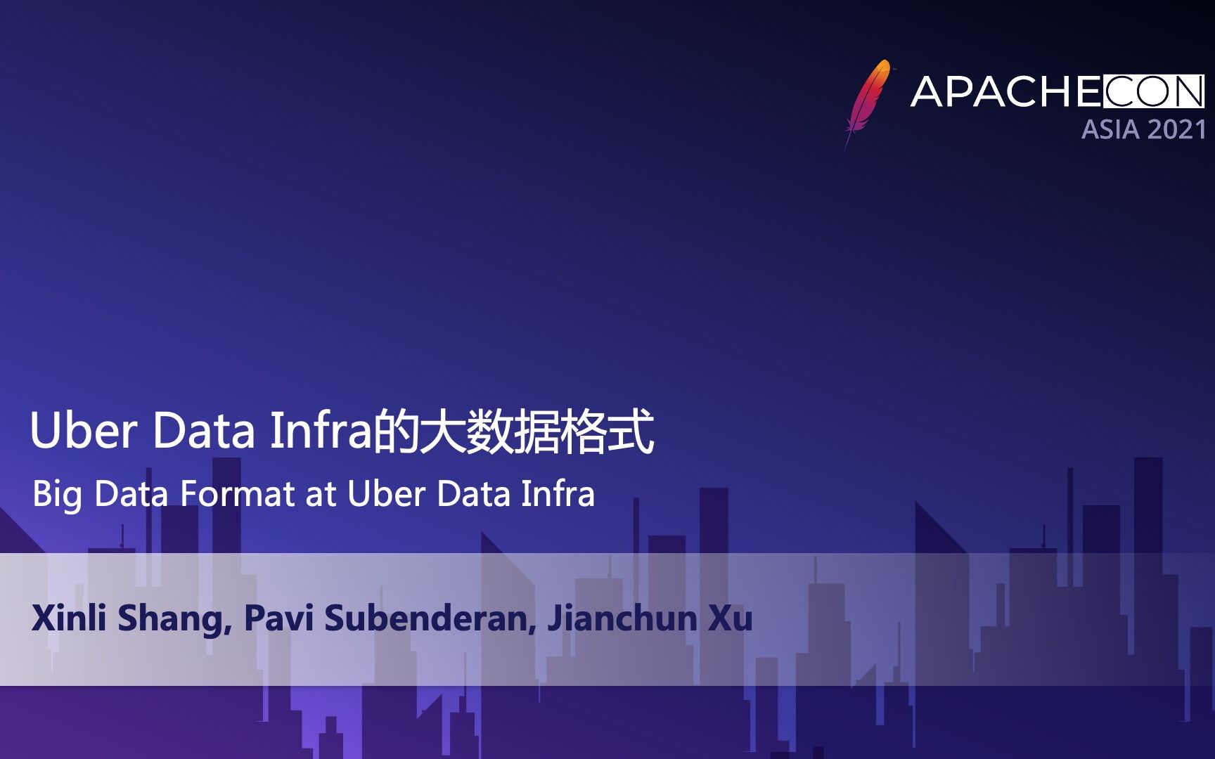 ...大数据0808A:Xinli, Pavi, Jianchun -Uber Data Infra的大数据格式-英文