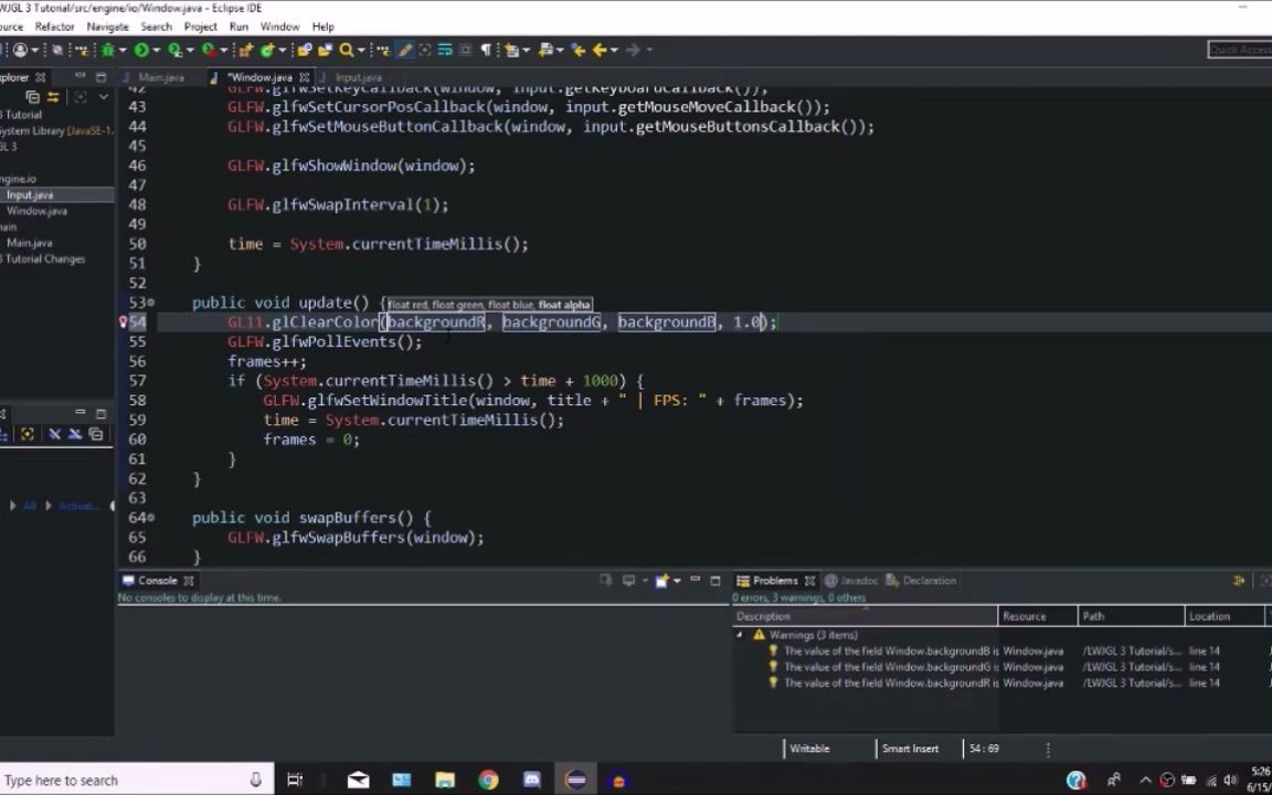New LWJGL 3 3D Game Tutorial - #4 Finished the Window and Input ...